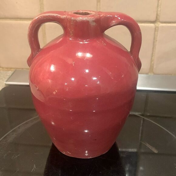 Accents | Vintage Red Glazed Pottery Stoneware Jar | Poshmark